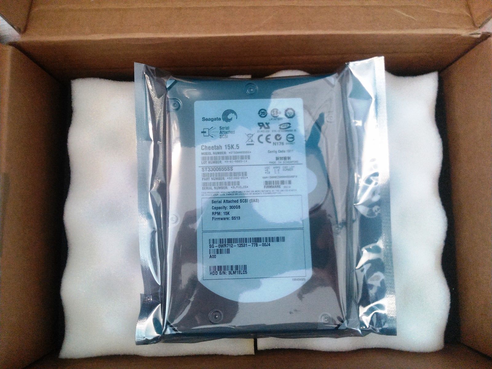 DELL WR712 Seagate ST3300655SS CHEETAH 15K.5 3.5" 300GB 15000RPM SAS ...