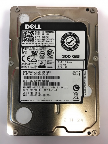 0RVDT 00RVDT DELL HDEAG02DBA51 AL13SXB30EN 300GB 2.5" 15K 12G SAS HDD ...