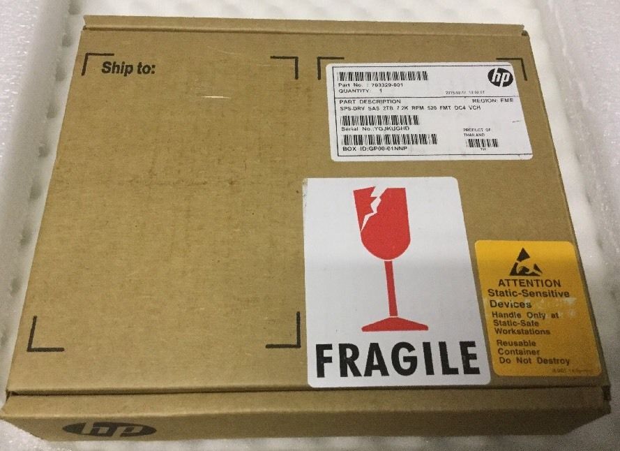 HP 703329-001 HUS723020ALS640 0B26312 2TB 7.2K SAS 3.5" SPS-DRV Hard ...