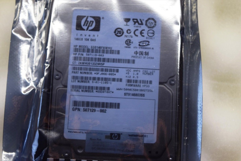 HP EG0146FAWHU 507119-003 SEAGATE ST9146803SS 146GB 2.5 3G 10K SAS DP ...